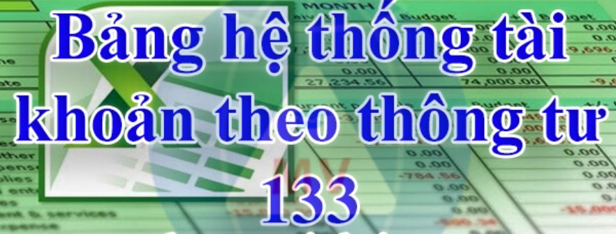 Hệ thống tài khoản theo thông tư 133